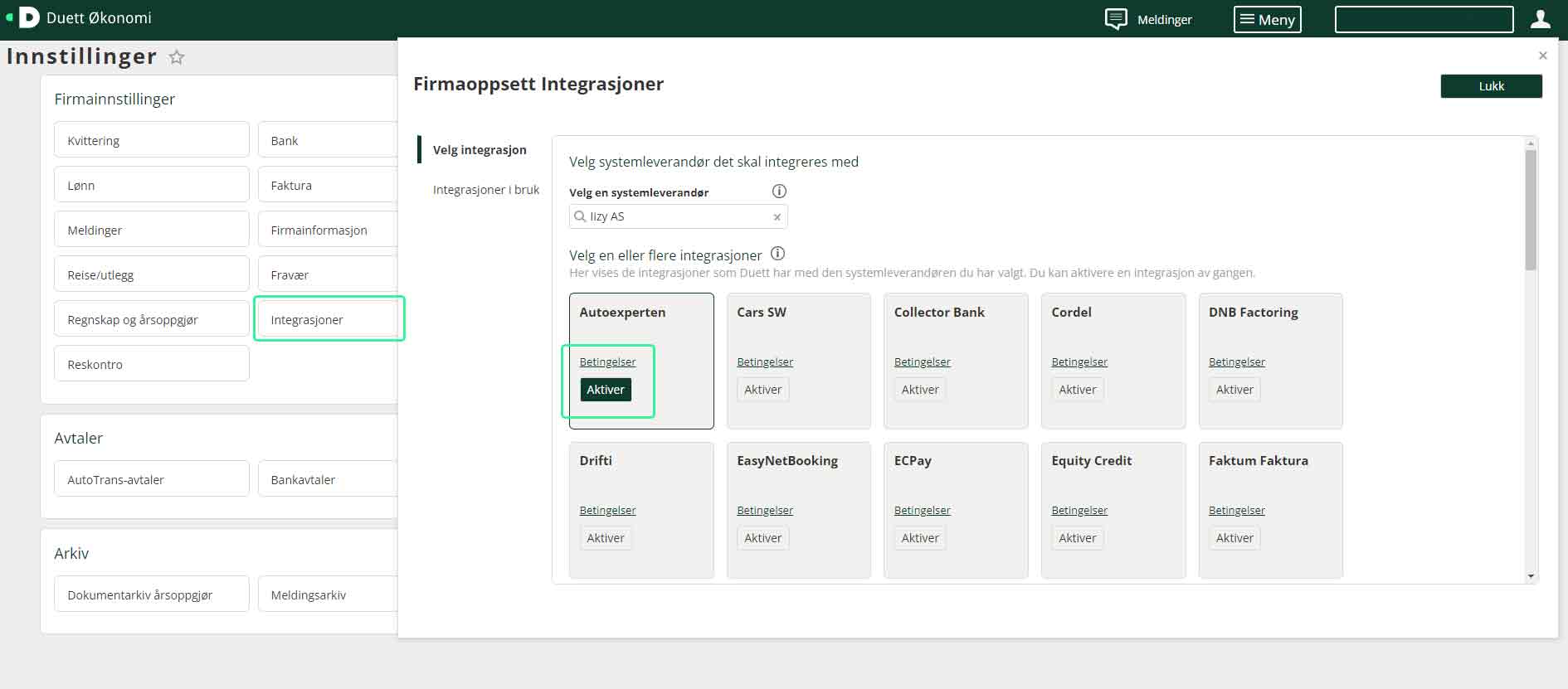 Duett regnskapsprogram integrert med Accountflow forenkler hverdagen